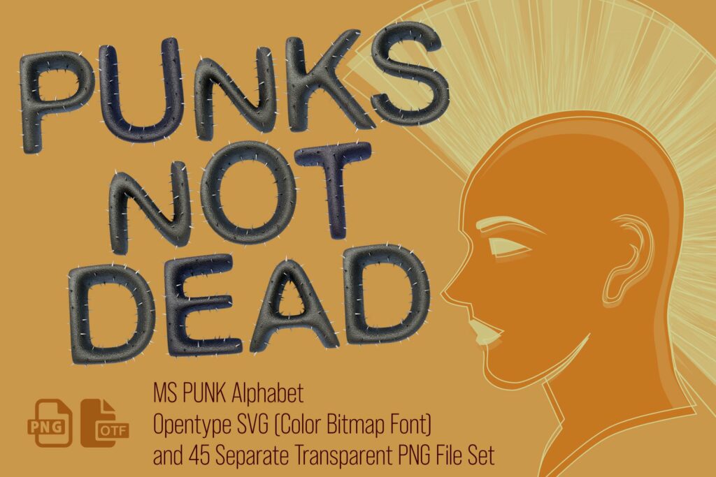 MS Punk Font Opentype SVG and PNGs – MasterBundles