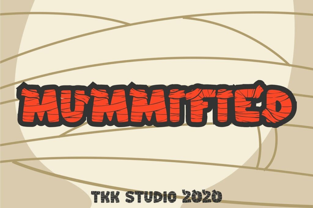Mummified - Horror Font – MasterBundles