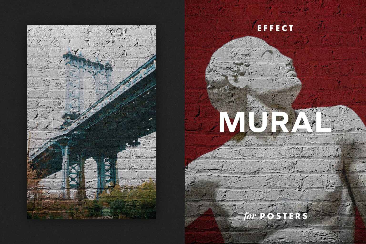 Mural Photo Effect for Posters – MasterBundles