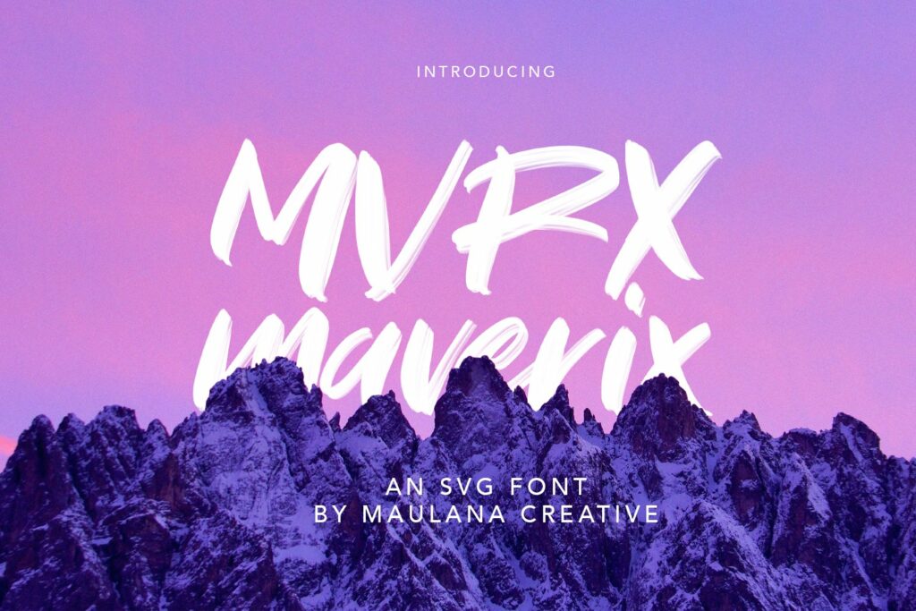 MVRX Maverix SVG Brush Font – MasterBundles