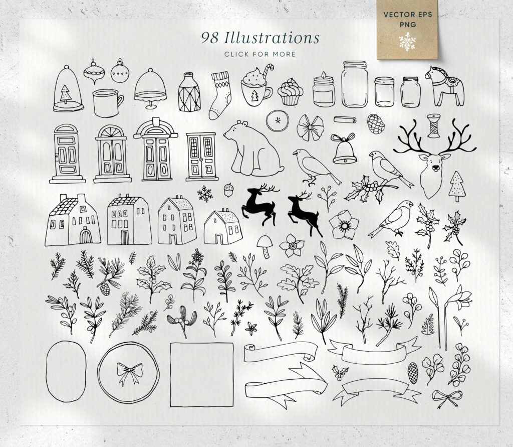 Magic Winter script font duo & logos – MasterBundles