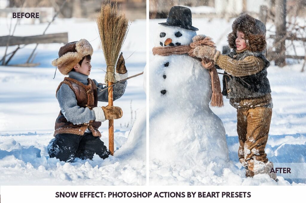 Snow Photoshop actions overlay brush – MasterBundles