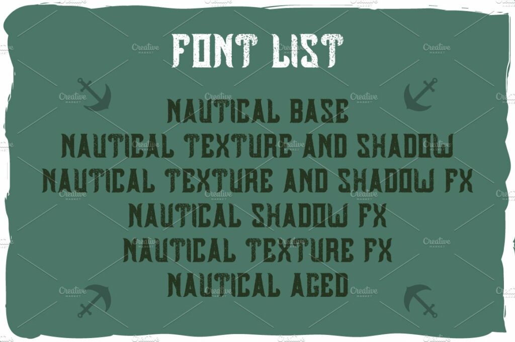 Nautical font + bonus label – MasterBundles