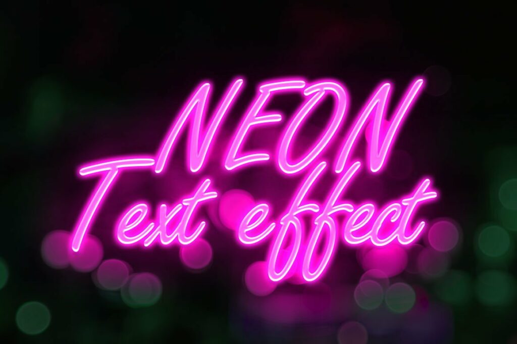 Neon Photoshop Action – MasterBundles