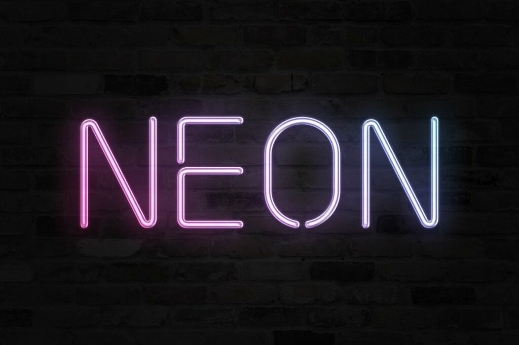 Neon Text Effect - Neon Letters – MasterBundles