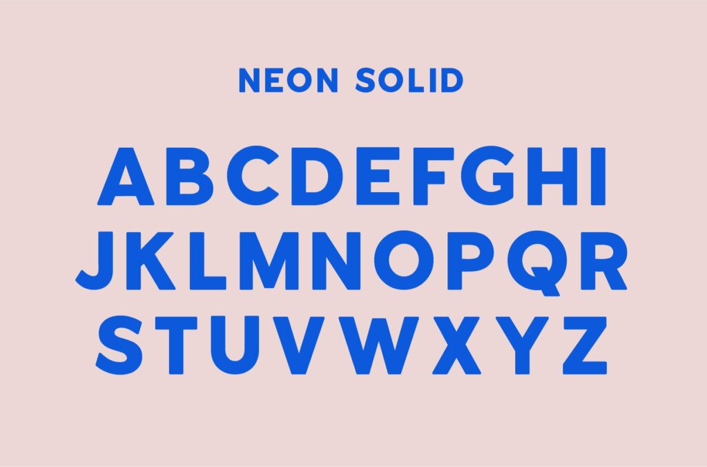 Neon - An Outline Font Bundle – MasterBundles