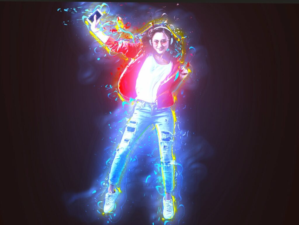 Neon Glow Dispersion – MasterBundles