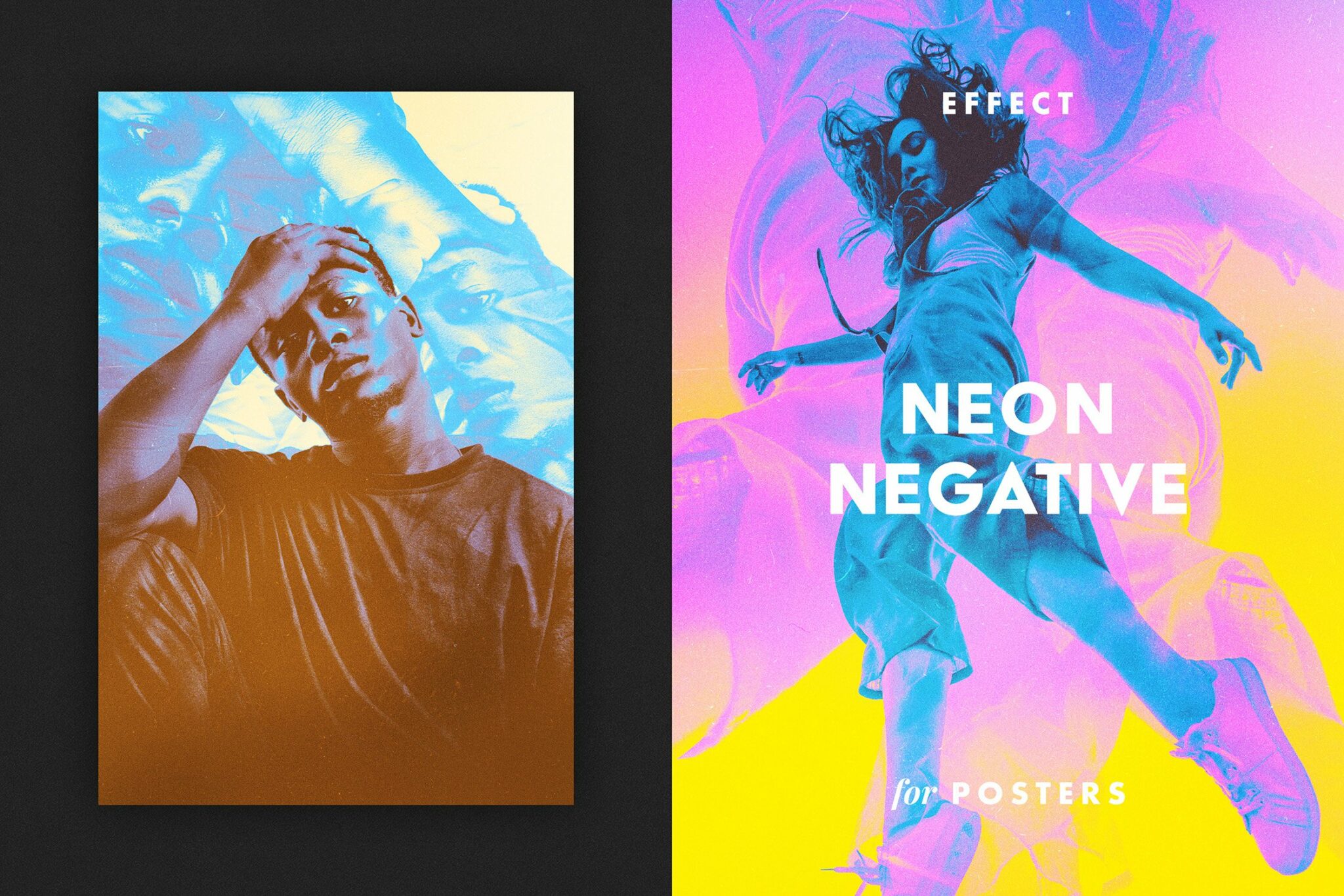 Neon Negative Effect for Posters – MasterBundles