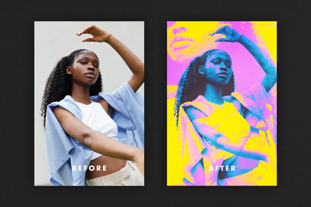 Neon Negative Effect for Posters – MasterBundles