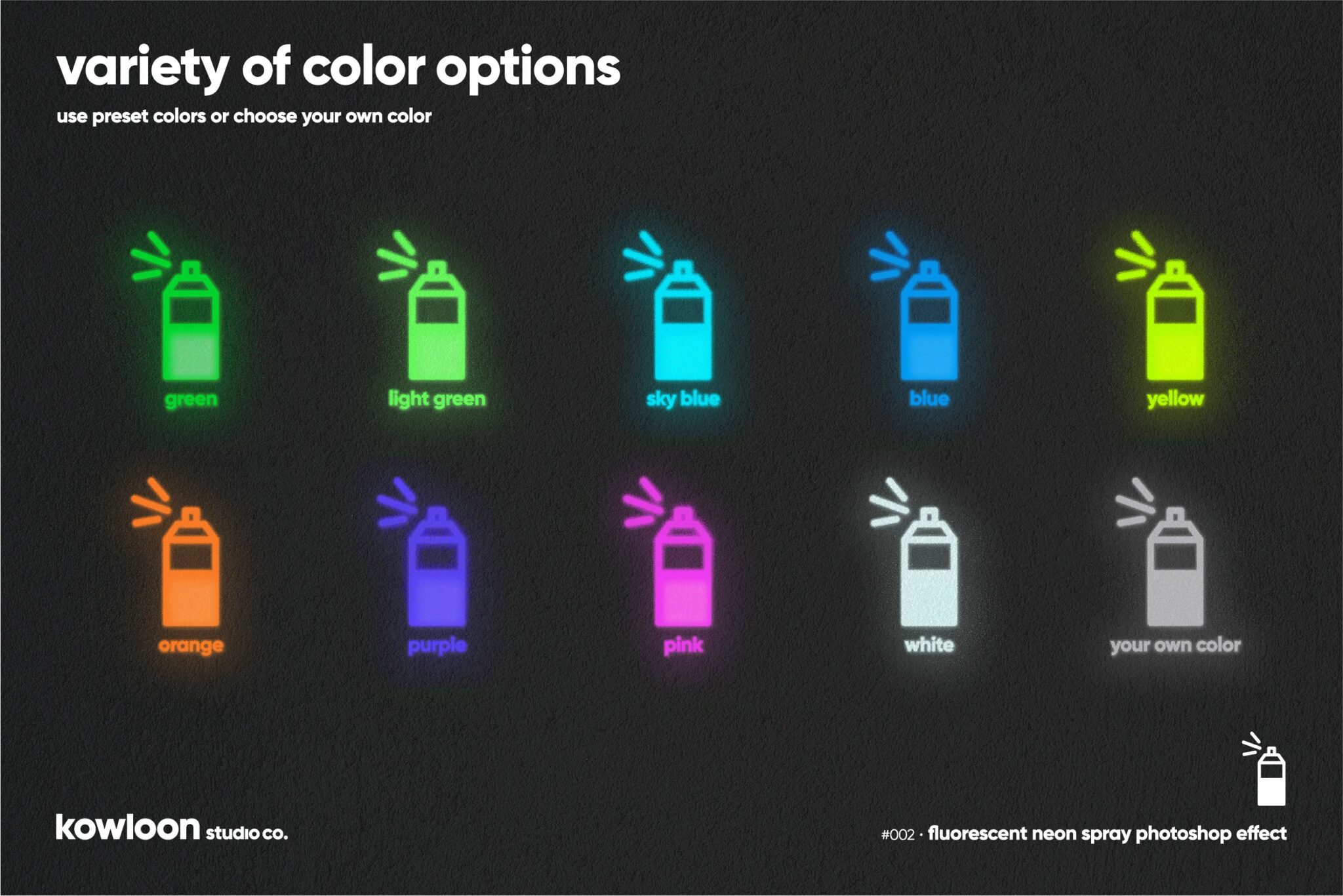 Freebie Included - Neon Spray Effect – MasterBundles