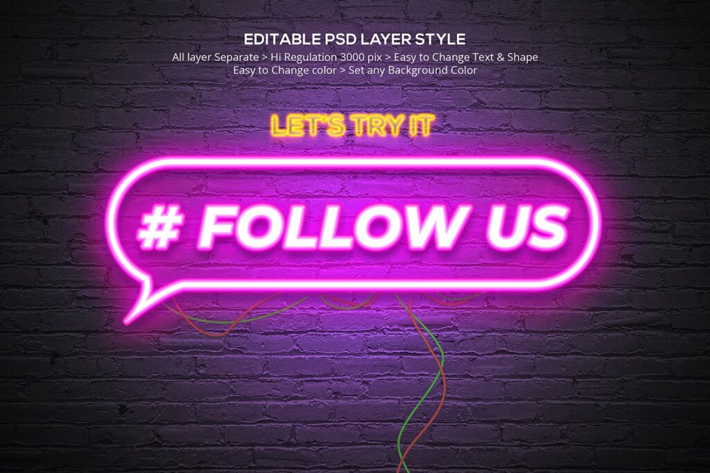 Exclusive Neon Text Effect Bundle – MasterBundles