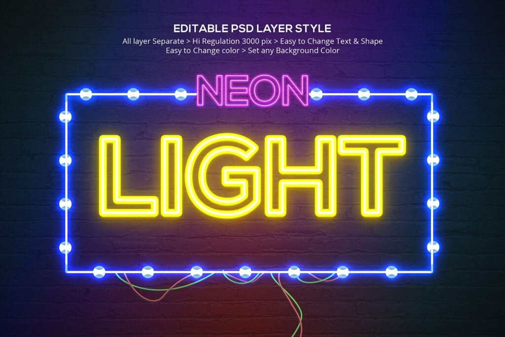 Exclusive Neon Text Effect Bundle – MasterBundles