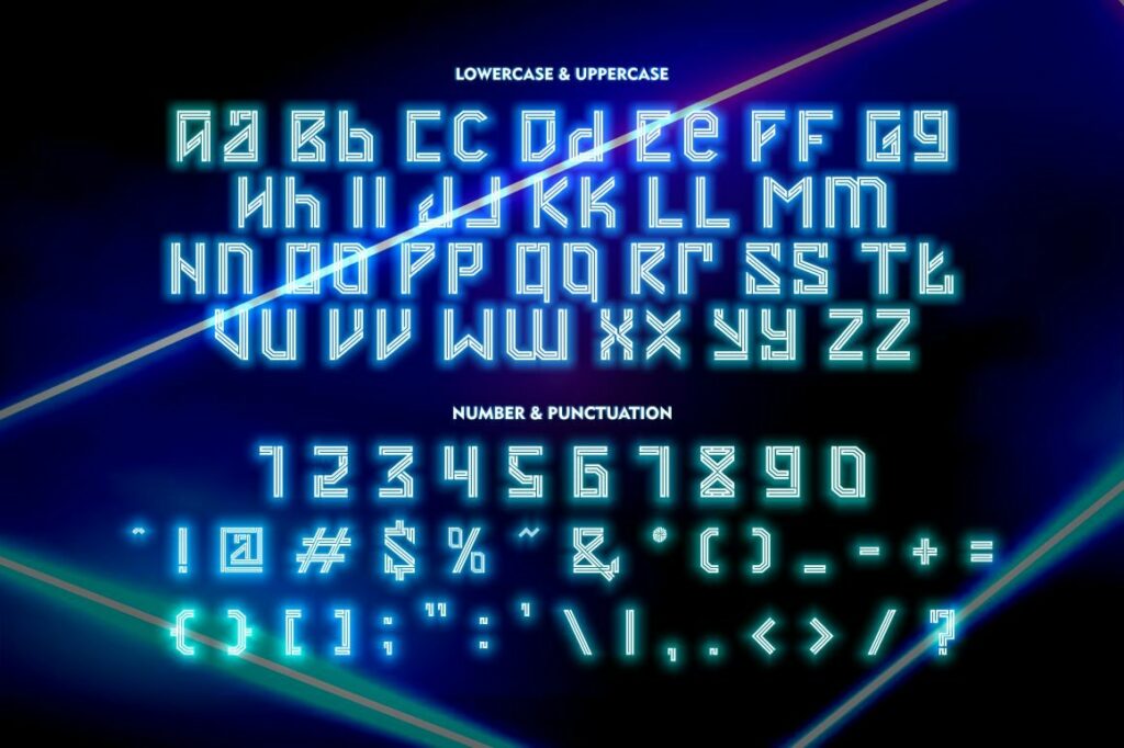 Neonbox - Display Neon Style Font – MasterBundles
