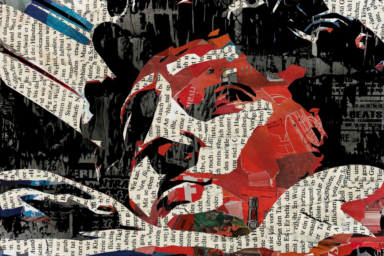 Newspaper Collage Photo Effect – MasterBundles