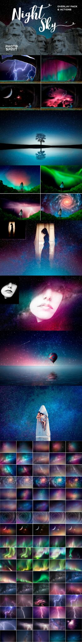 Night Sky Background Overlays – MasterBundles