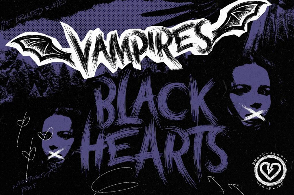 Nightcore - Emo Horror Font – MasterBundles