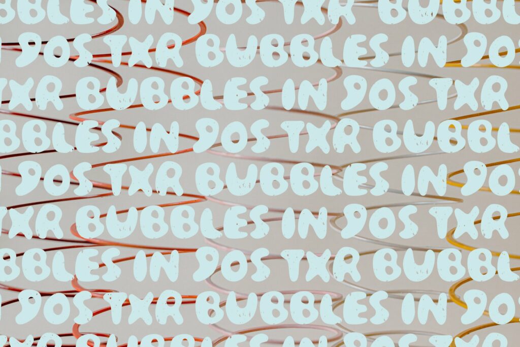 90s Nostalgic Font - Bubbles in 90s – MasterBundles