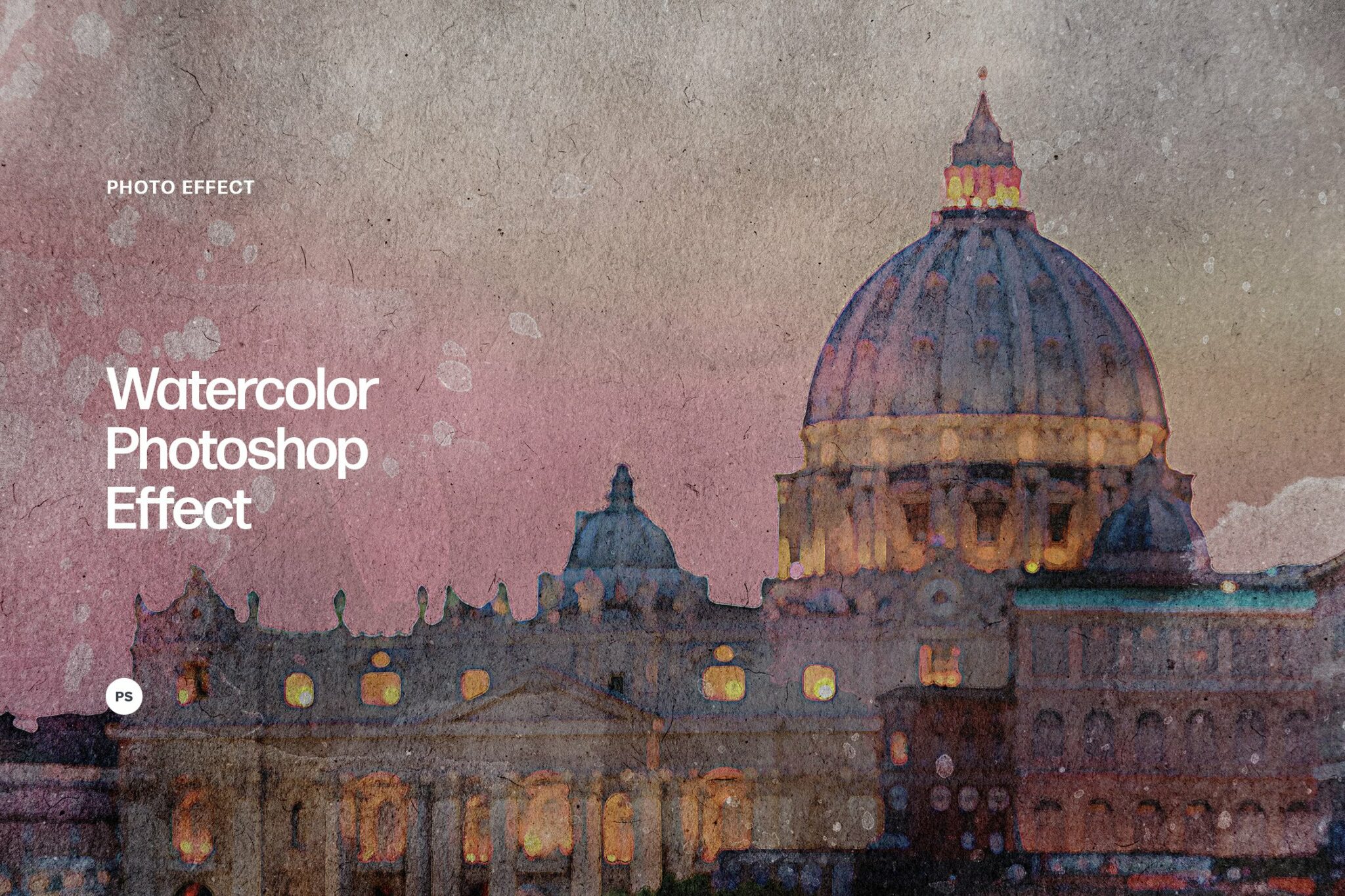 Nostalgic Watercolor Photo Effect – MasterBundles