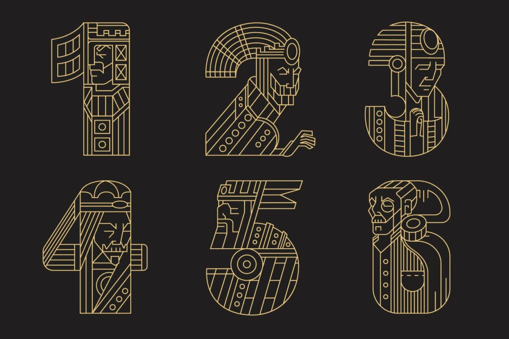 Rulers (vector letters and numbers) – MasterBundles