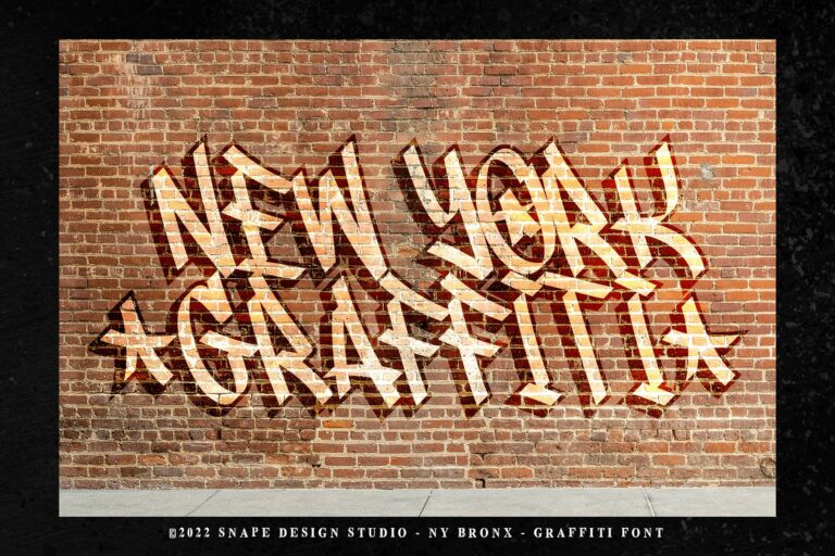 NY Bronx - Graffiti Font – MasterBundles