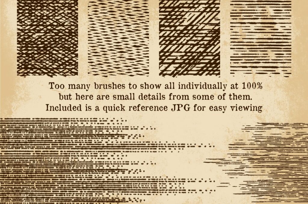 Vintage Print Texture Brushes PS/AI – MasterBundles