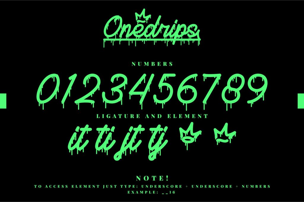 Onedrips - Graffiti Script Fonts – MasterBundles