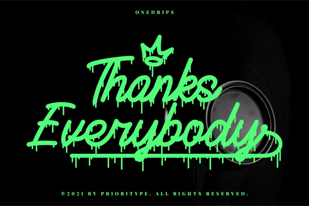 Onedrips - Graffiti Script Fonts – MasterBundles