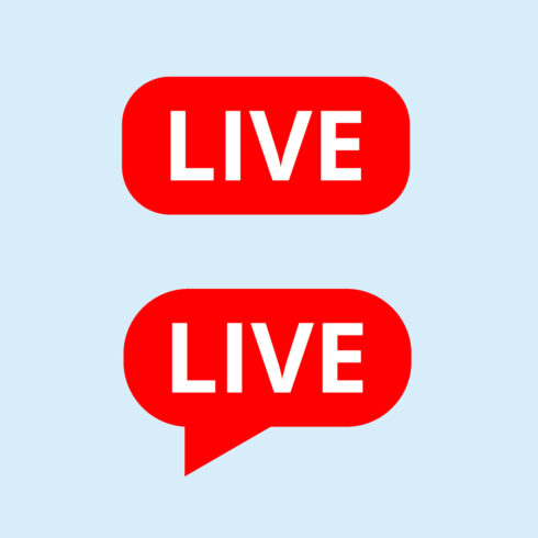 YouTube Live Subscribe Vector Set - MasterBundles