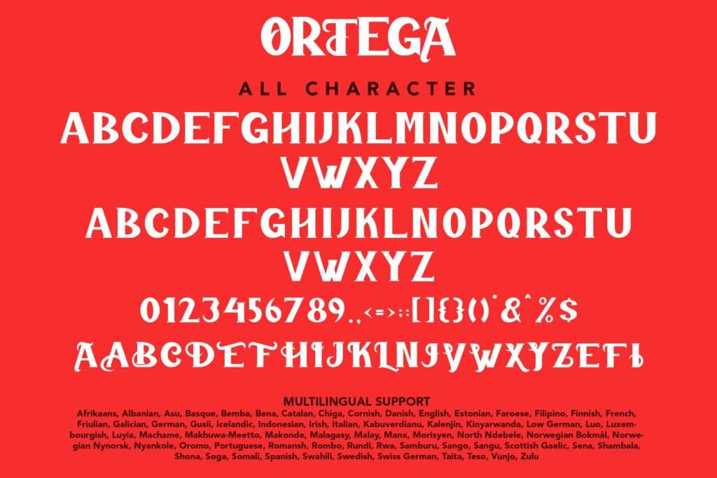 Ortega - Horror Sans Serif Typeface – MasterBundles