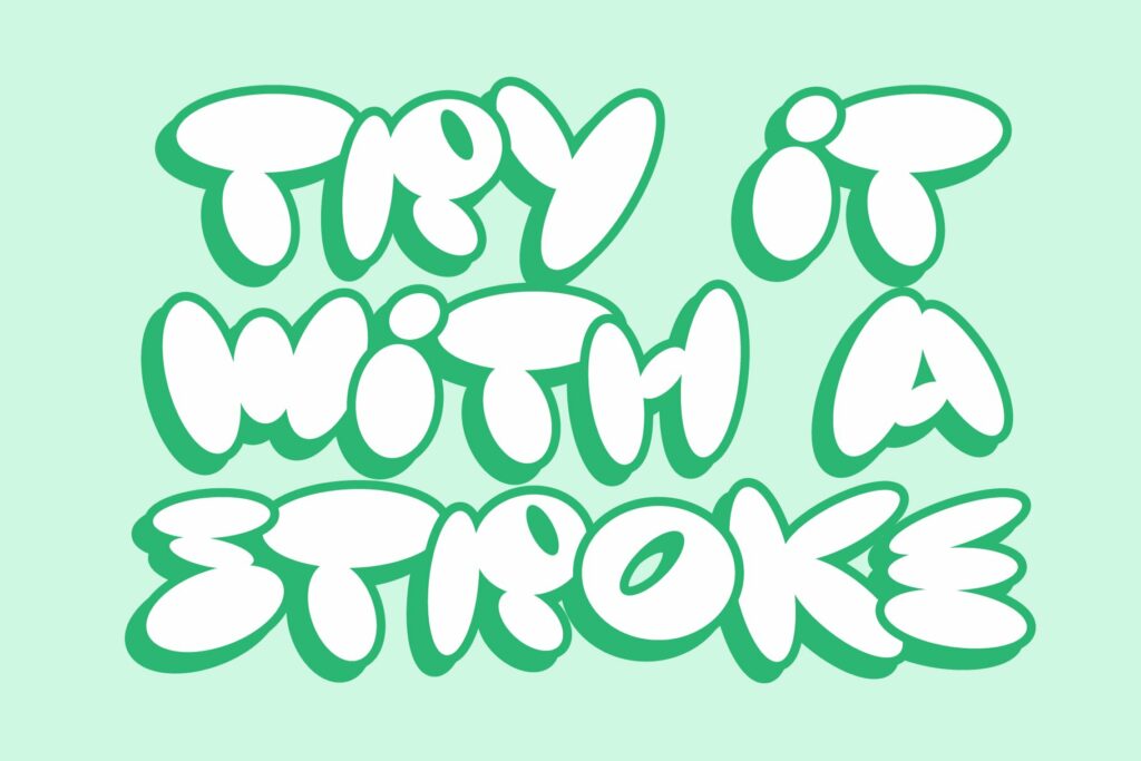 Bubble Font Orvil – MasterBundles