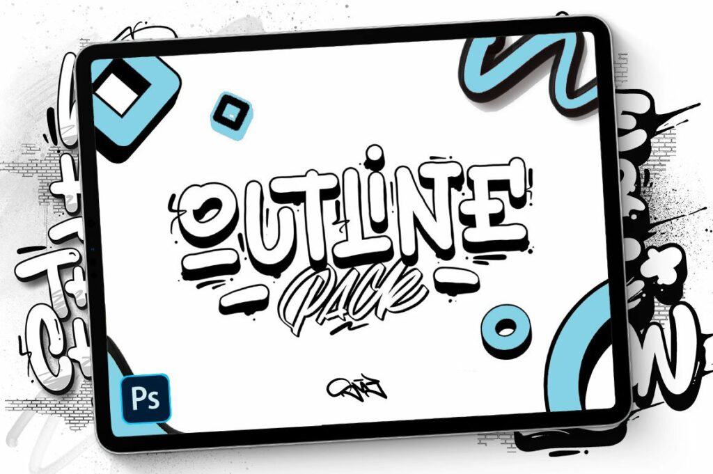 Outline Pack - Brushes for Photoshop – MasterBundles