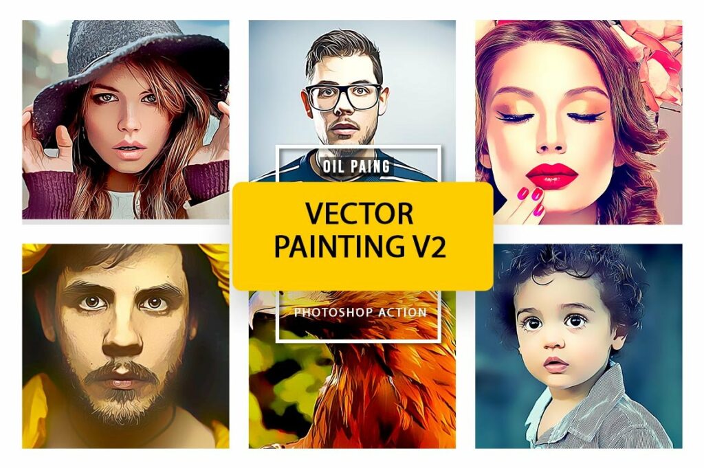 Vector Painting V2 Photoshop Actions – MasterBundles