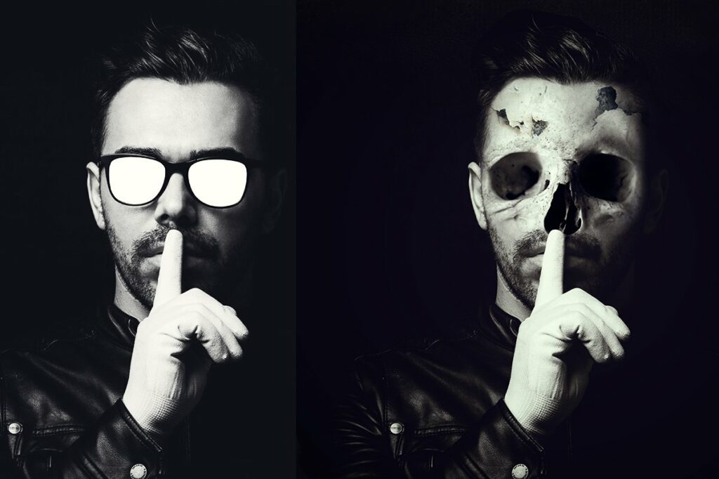 Skull Face Ps Action – MasterBundles