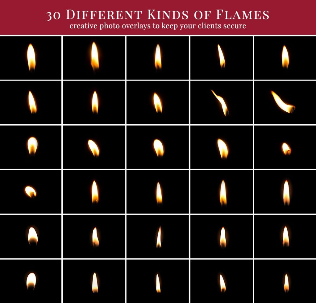 Candle Flames photo overlays – MasterBundles