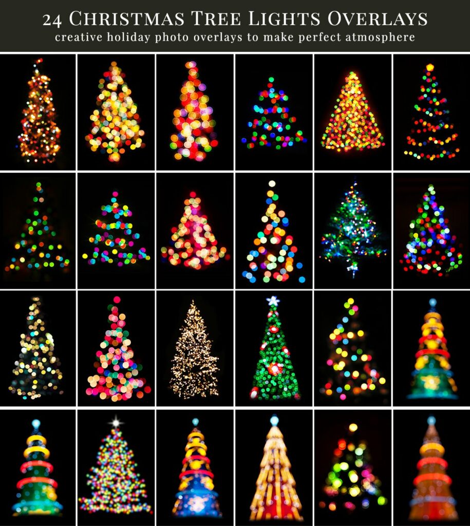 Christmas Trees Photo Overlays – MasterBundles
