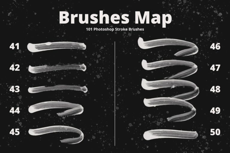 101 Photoshop Paint Stroke Brushes – MasterBundles