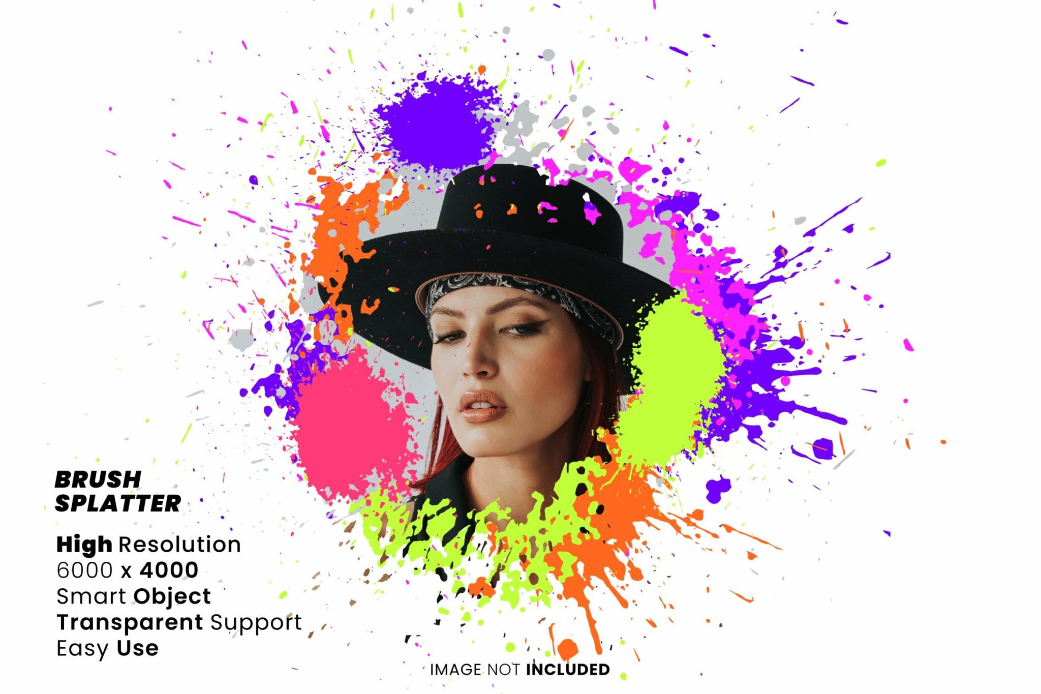 Paint Splatter Photo Effect Psd – MasterBundles