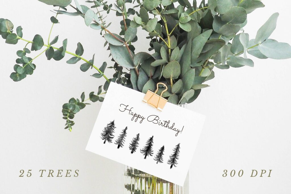 Rustic Painted Trees – MasterBundles