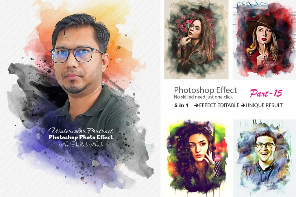 Painting Photo Effect Template – MasterBundles
