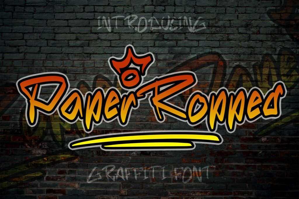 Paper Ropped - Graffiti Font – MasterBundles