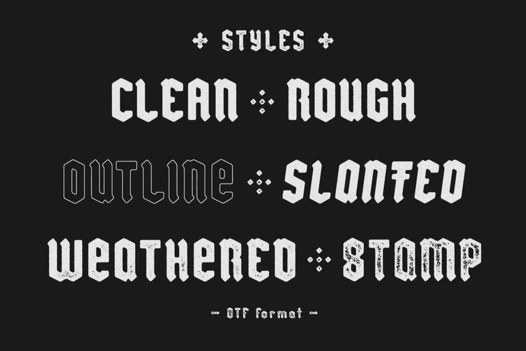 Pariah - Minimal Heavy Blackletter – MasterBundles