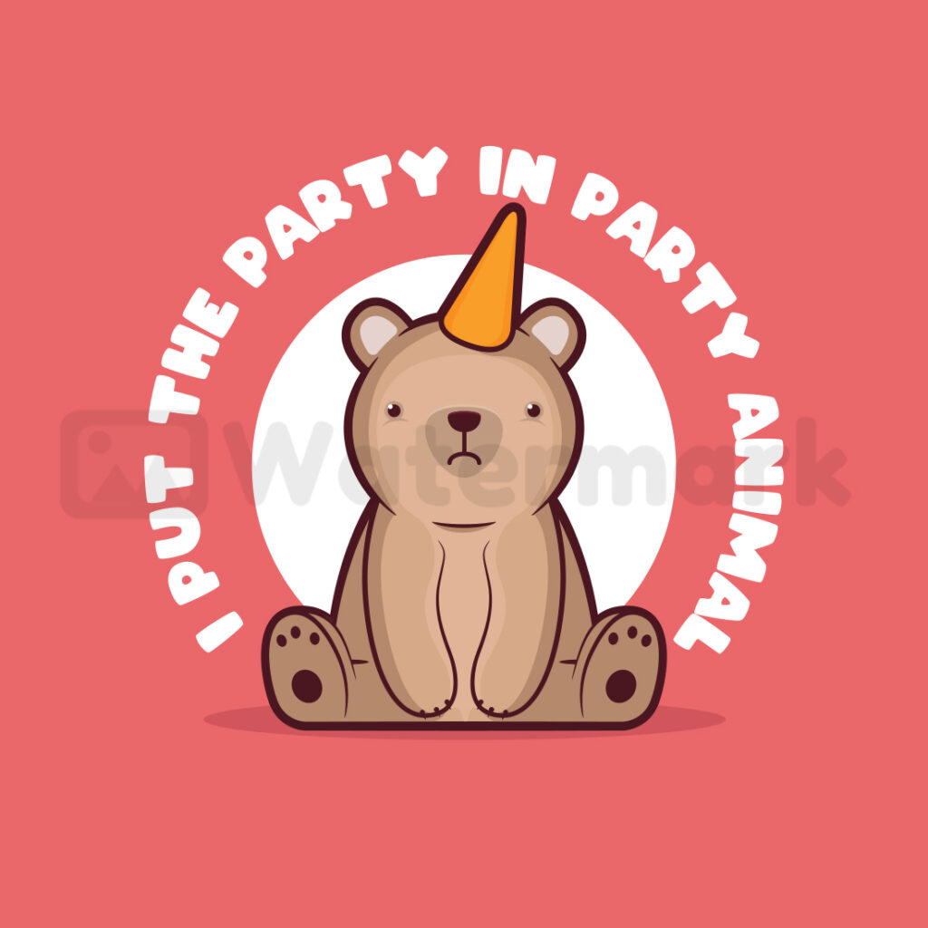 Party Animal Bear – MasterBundles