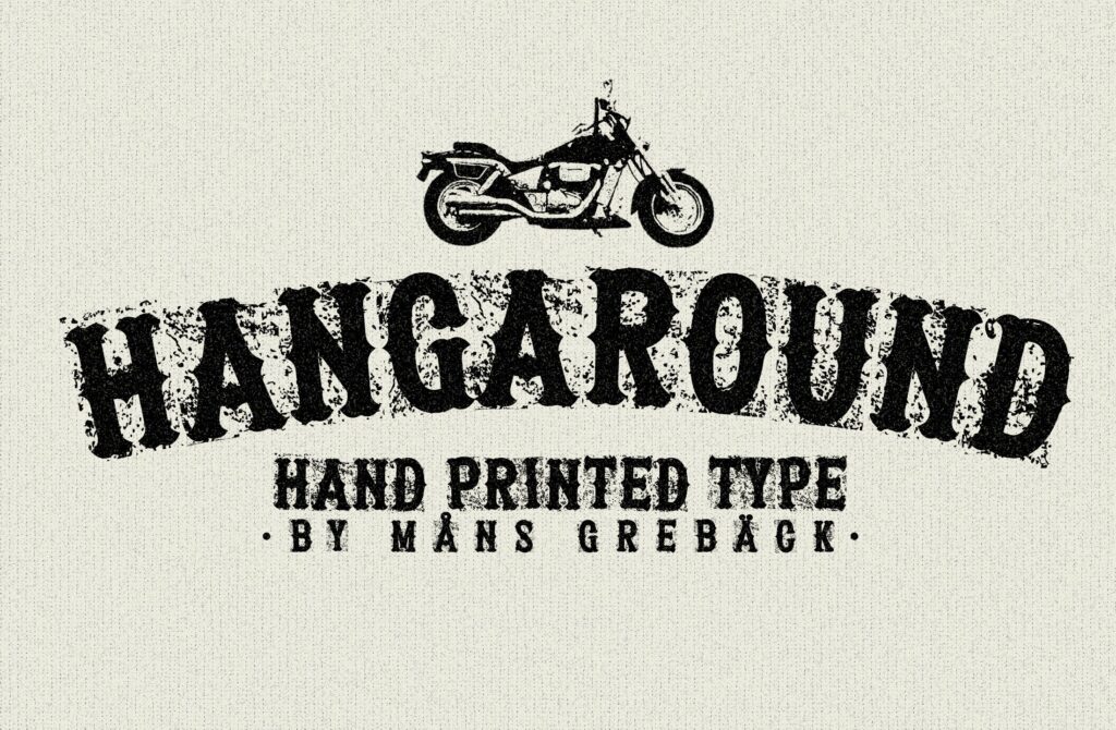 Hangaround – Hand Printed Typeface – MasterBundles