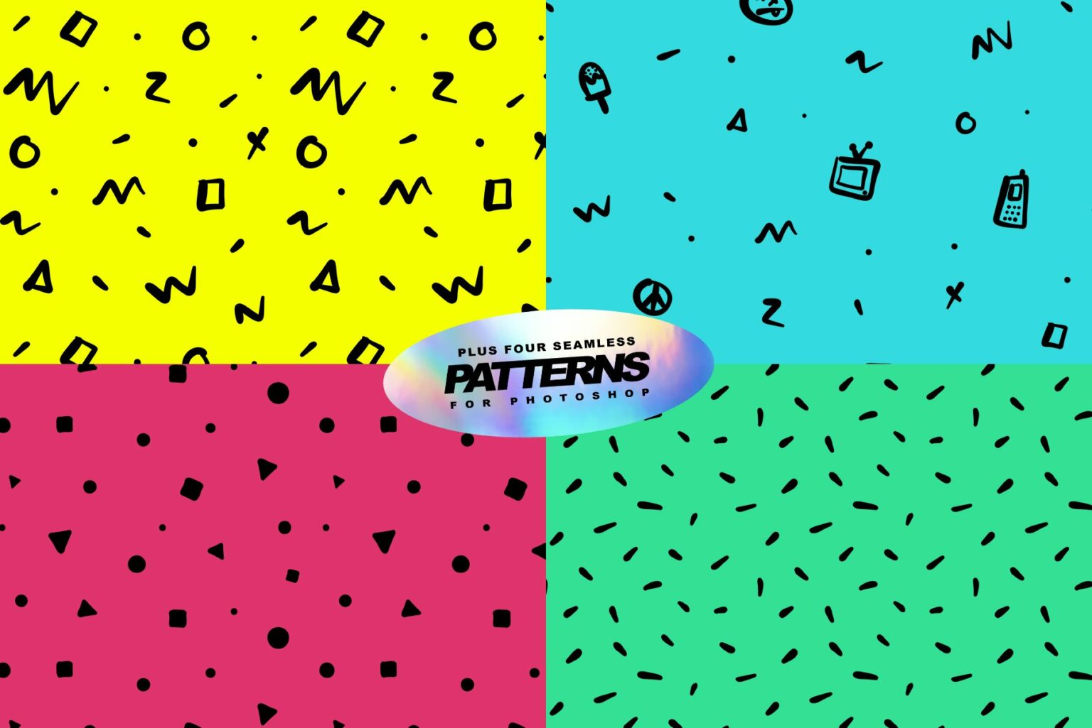 Neo Retro Font Extras Masterbundles