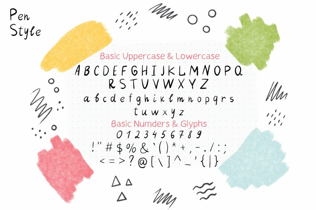 Pencil Pen Handwriting Font – MasterBundles
