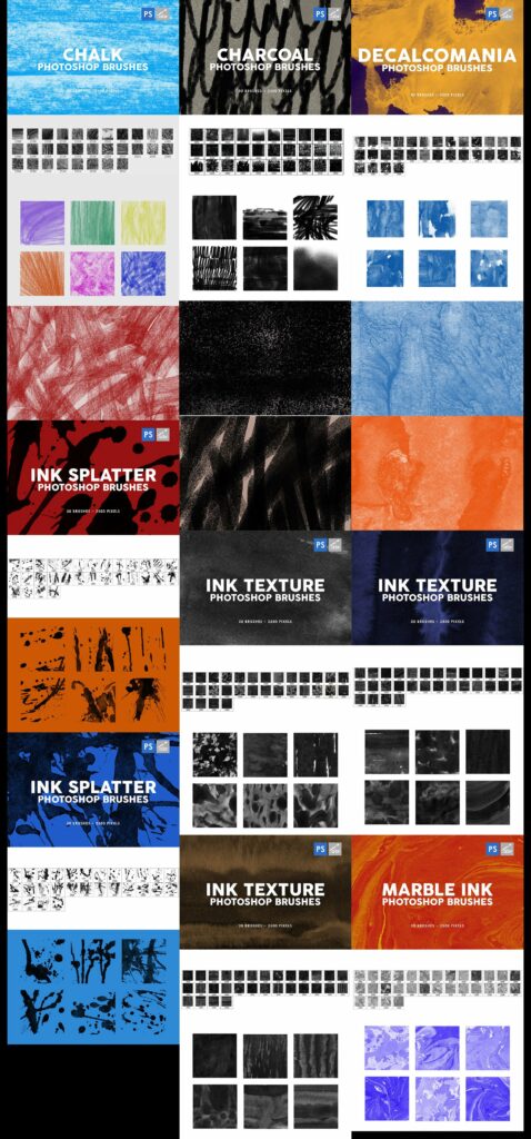 3000 Photoshop Stamp Brushes Bundle – MasterBundles