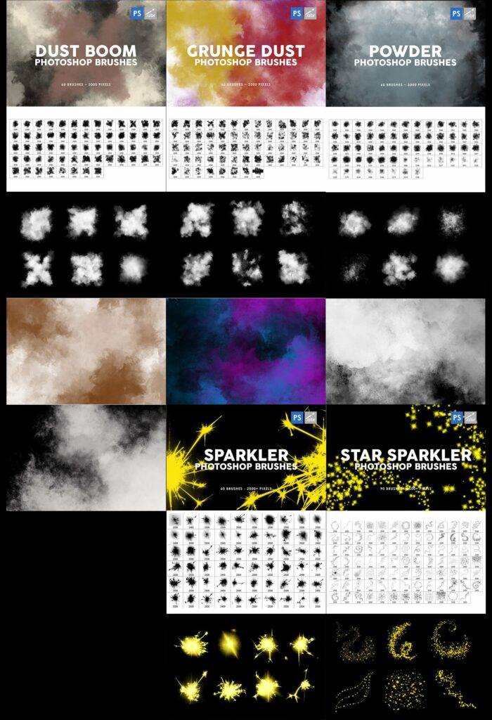 3000 Photoshop Stamp Brushes Bundle – MasterBundles