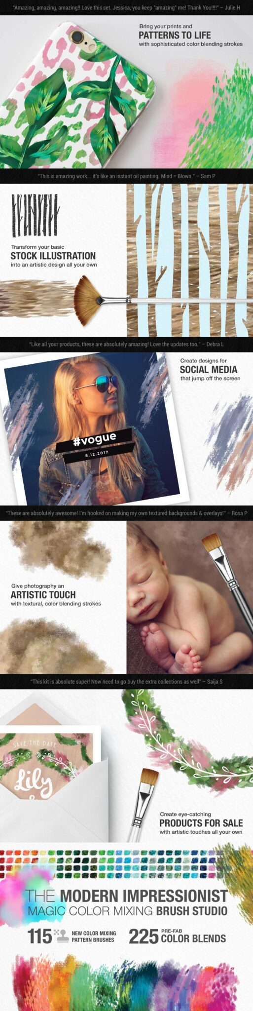 Modern Impressionist PS Brush Studio – MasterBundles