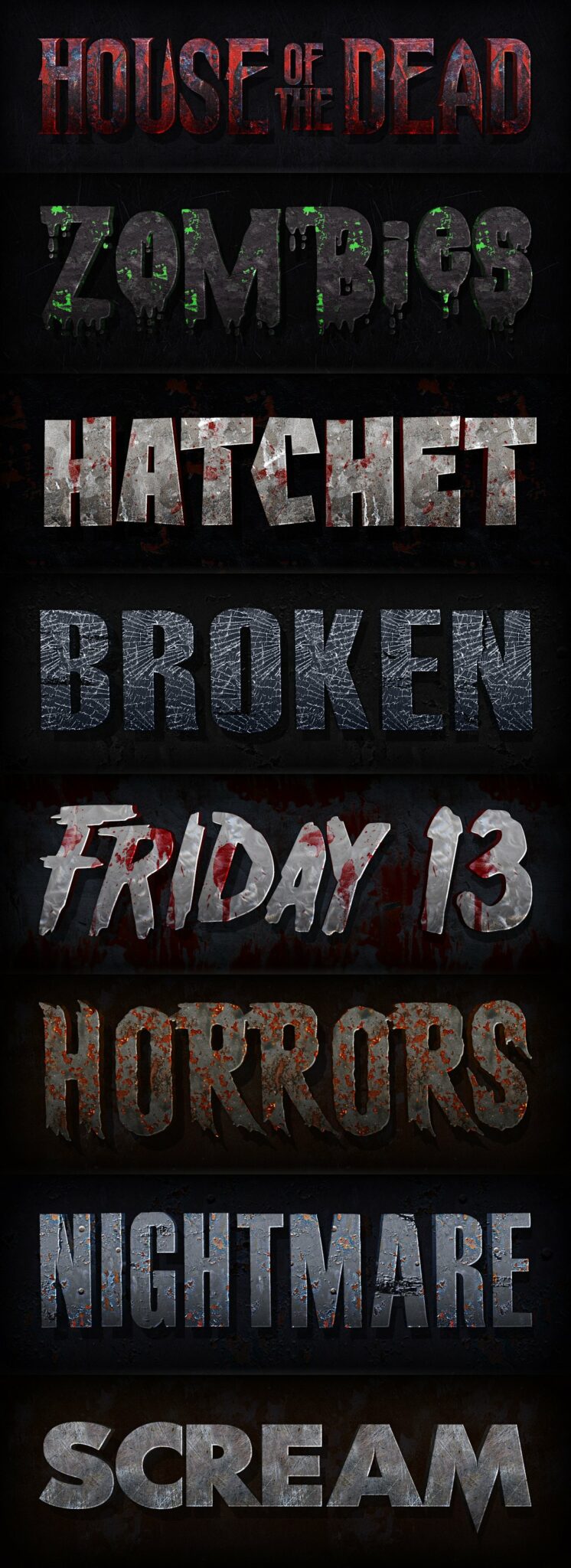 Horror Movie 3D Text for Photoshop – MasterBundles