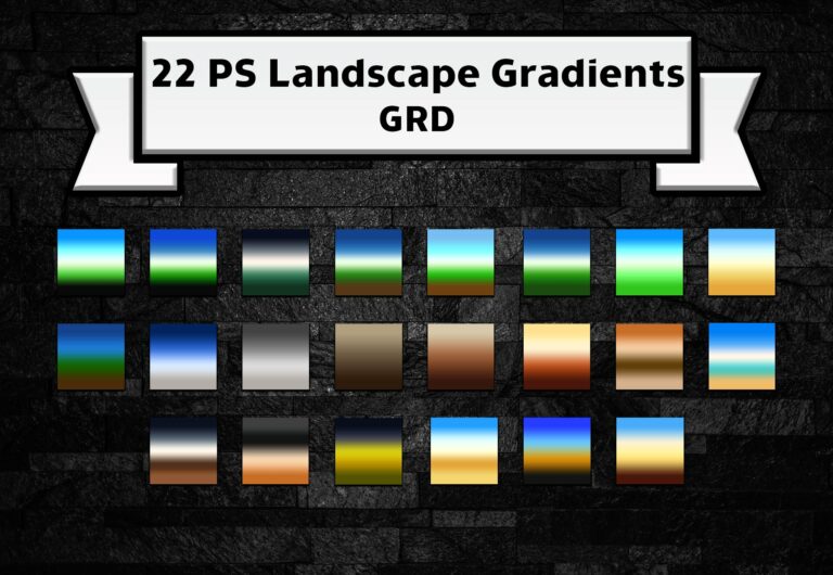 Photoshop landscape gradient pack – MasterBundles